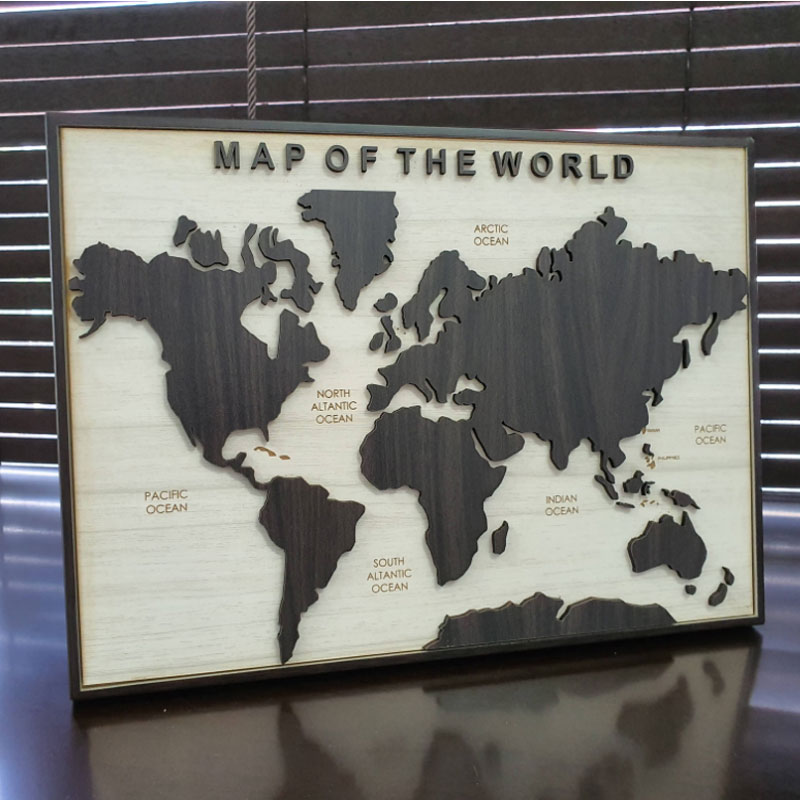 Map of the World – Size A4 – PROAKTIF MEDIA SDN BHD