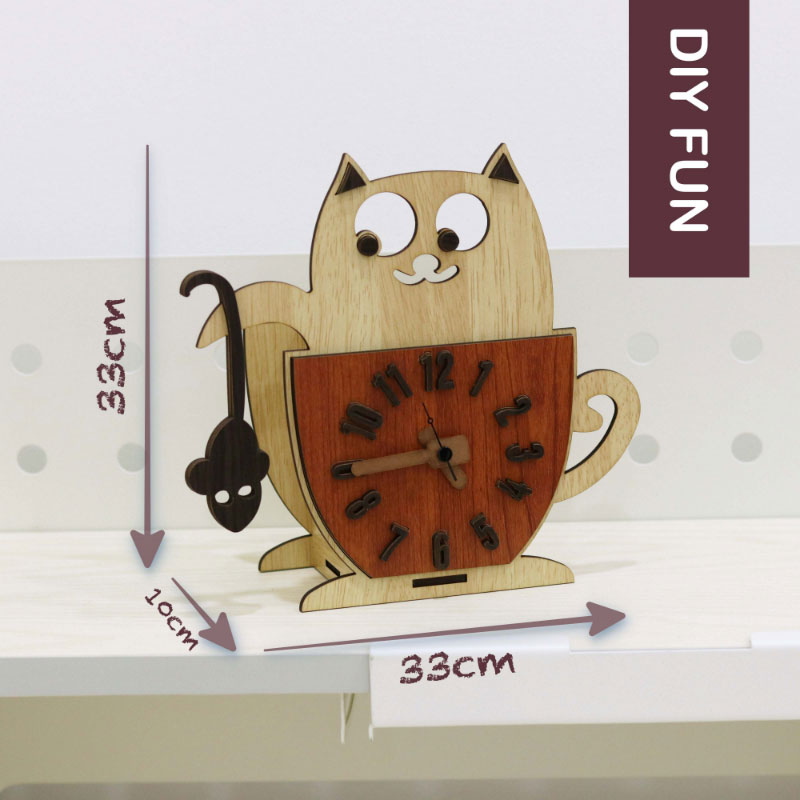 Kitty Table Clock with Storage Box – PROAKTIF MEDIA SDN BHD